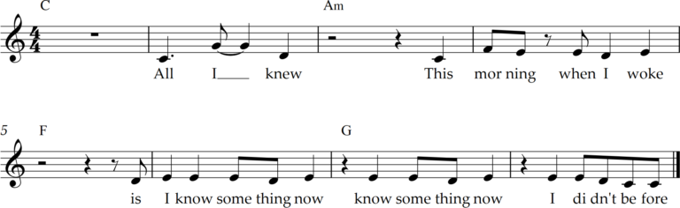 Conjunct melody - How to Write Better Songs